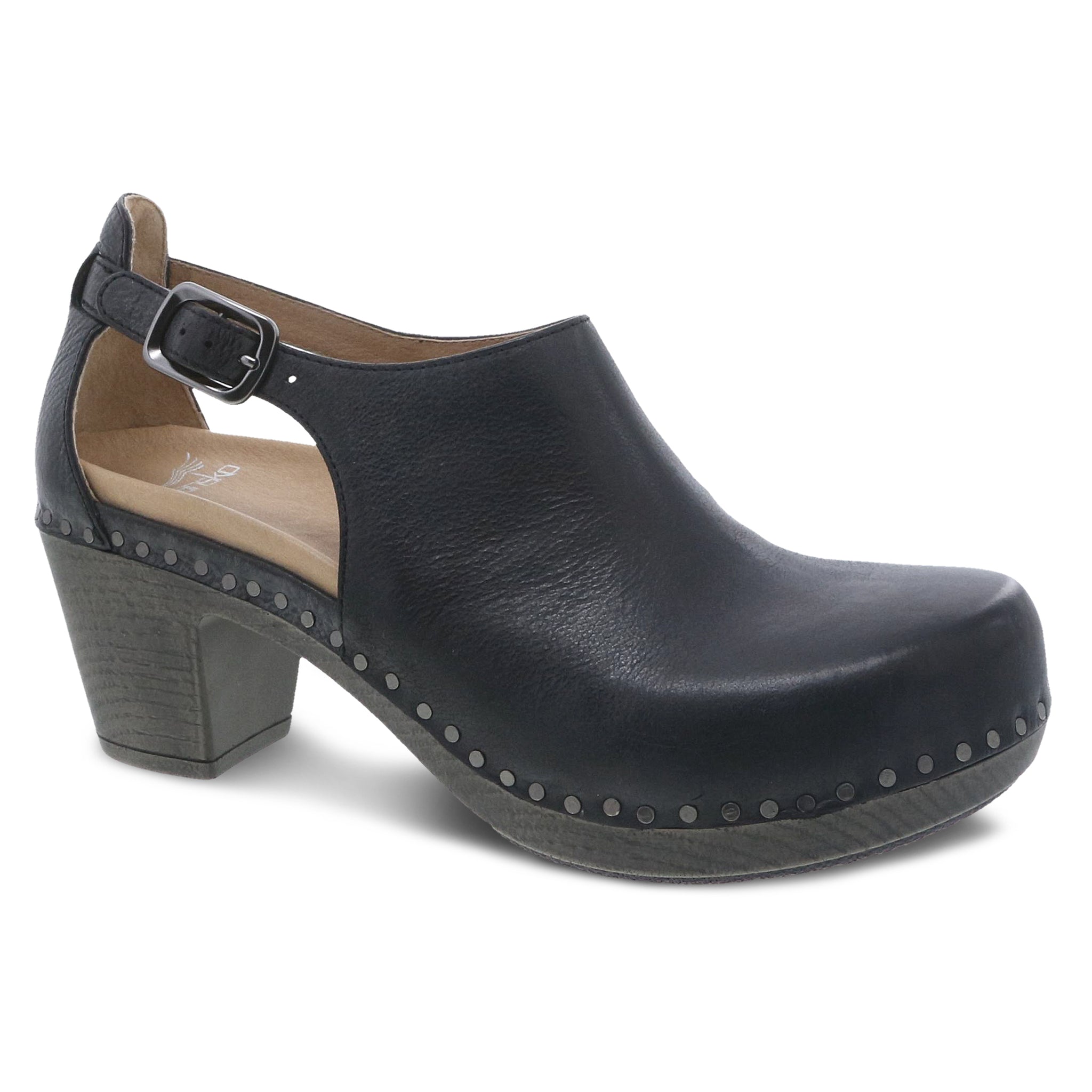 Sassy Black Milled Burnished – Dansko