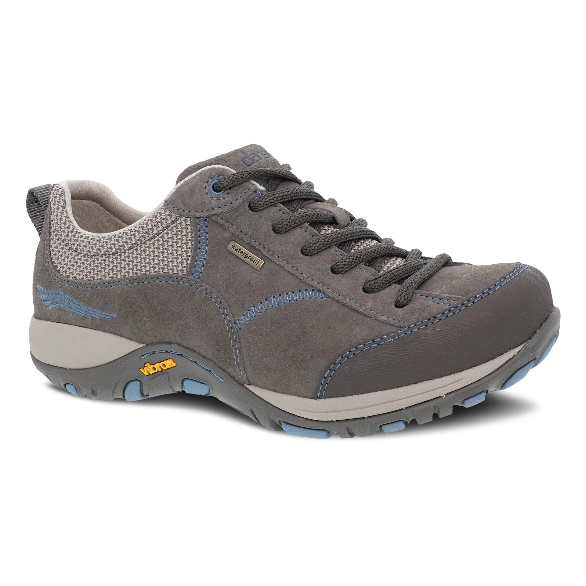 Paisley Grey/Blue Suede – Dansko