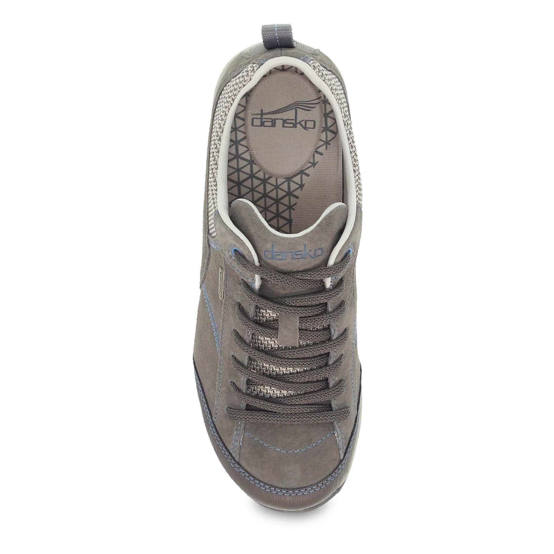 Paisley Grey/Blue Suede – Dansko