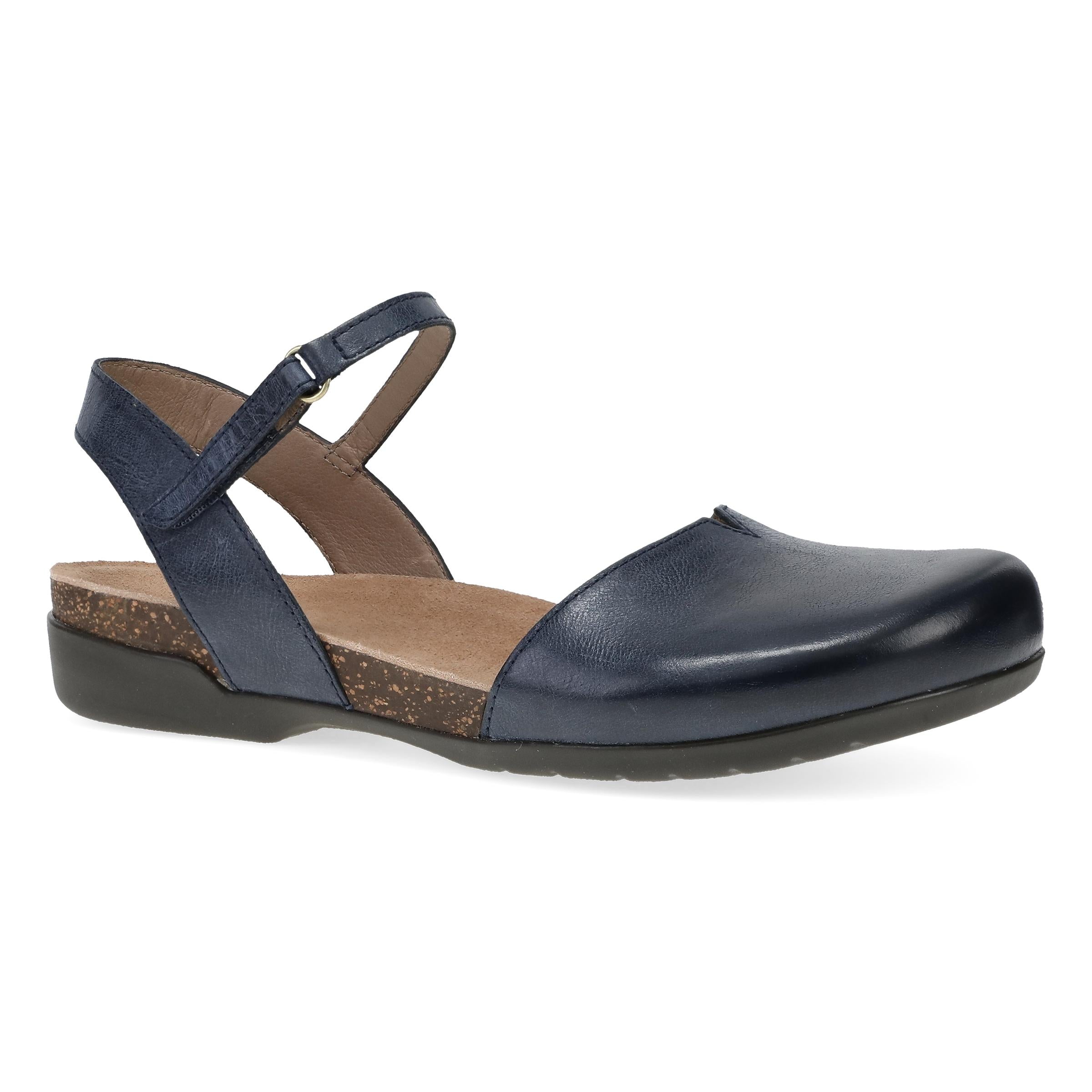 Rowan Navy Waxy Burnished – Dansko