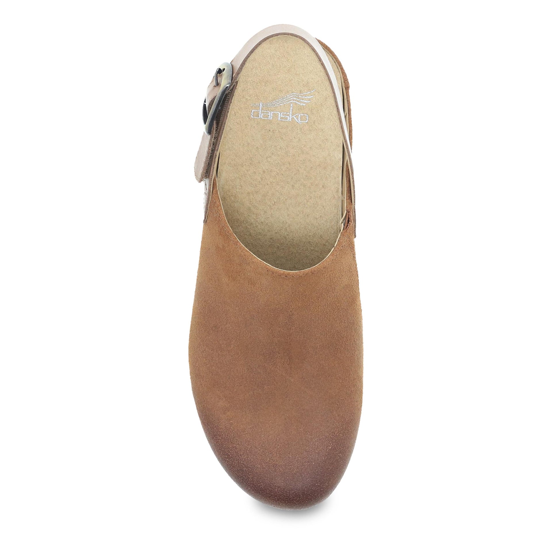 Merrin Tan Burnished Suede – Dansko