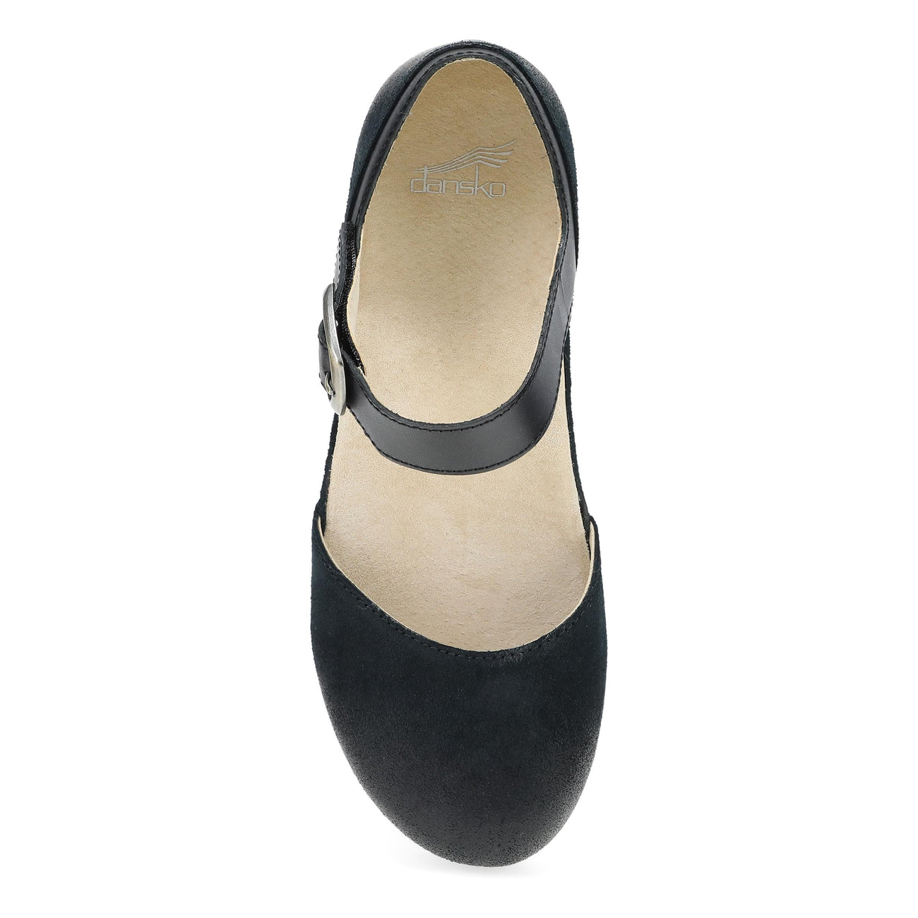Mae Black Burnished Suede – Dansko
