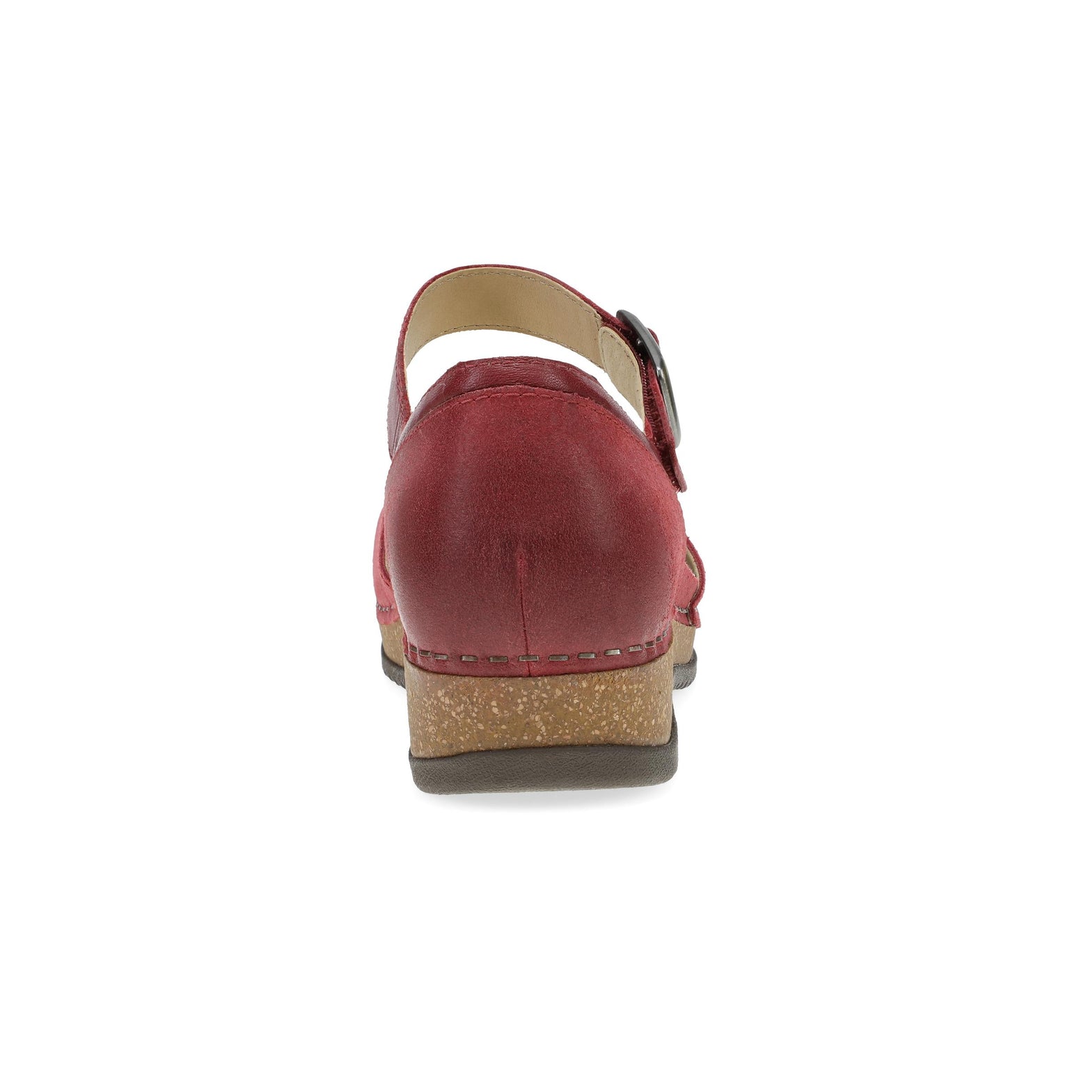Mae Red Burnished Suede – Dansko
