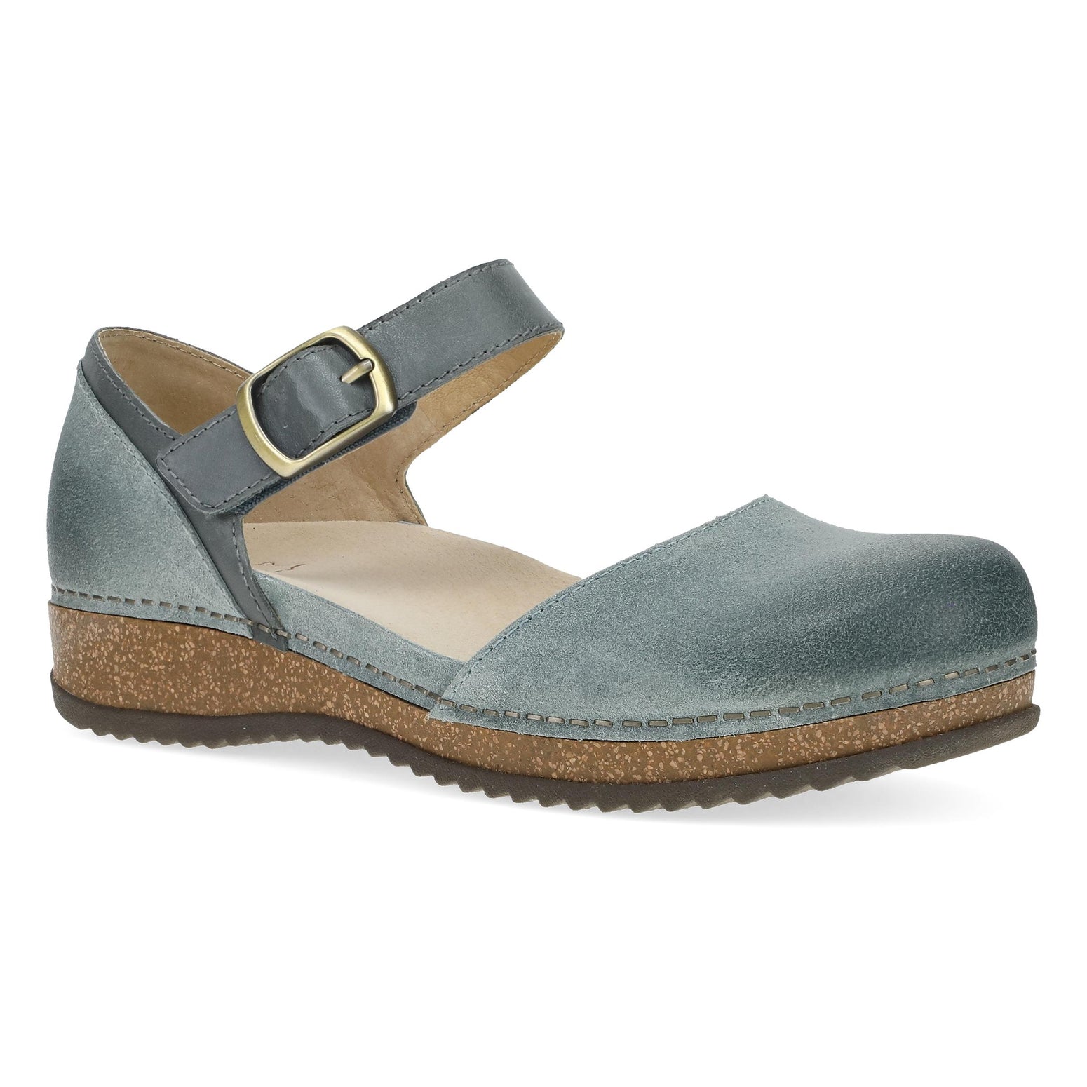 Mae Denim Burnished Suede – Dansko